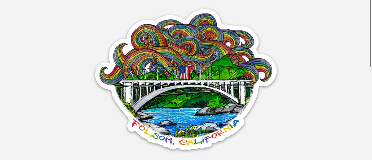 Rainbow Folsom Sticker – Heidi Garner Studio
