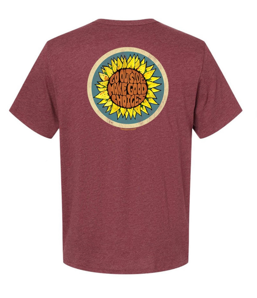 "Go Outside. Make Good Choices" Sunflower Shirt – Heidi Garner Studio