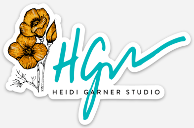 Heidi Garner Studio Logo Vinyl Sticker